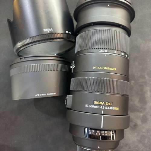 Sigma 50~500 4.5~6.3 APO HSM OS (Nikon) - 二手或全新自動對焦鏡頭, 攝影產品 - DCFever.com