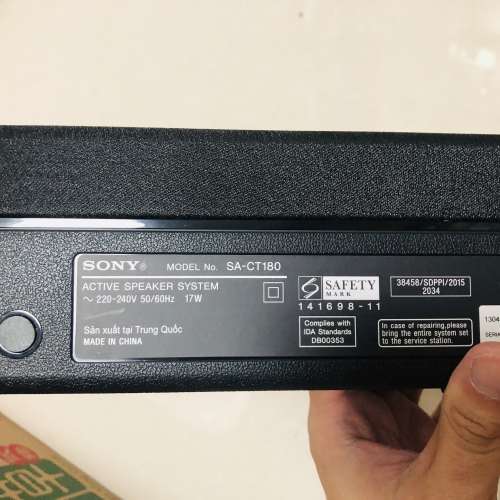 Sony soundbar SA-CT180 - 二手或全新揚聲器, 影音產品 - DCFever.com