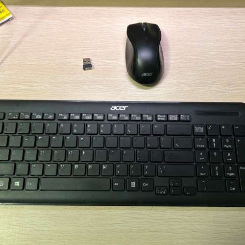 新淨全正常 Acer SK-9662 無線鍵盤滑鼠套裝 wireless keyboard mouse combo set USB 無線接收, 備有光學滑鼠 - 二手或全新鍵盤滑鼠, 電腦 ...