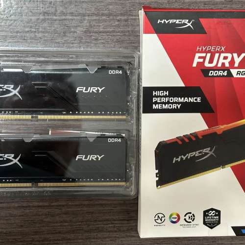 Kingston Hyper Fury DDR4 3200 8x2 RGB - 二手或全新RAM 記憶體, 電腦 - DCFever.com
