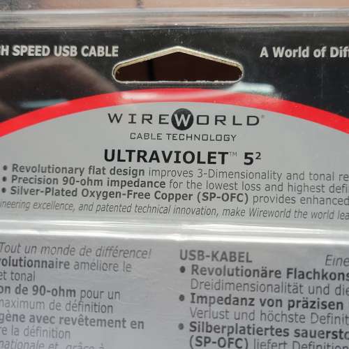 WIREWORLD ULTRAVIOLET 5 (2) USB 2.0 - 二手或全新影音線材, 影音產品 - DCFever.com