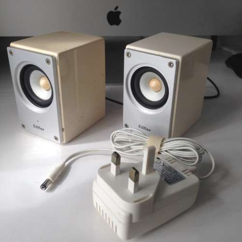 EDIFIER Mini Speakers Damaged Housing Turn Yellowish Fair Condition ...
