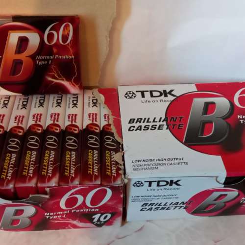 TDK B BRILLIANT CASSETTE (錄音帶 卡式帶 磁帶 盒帶) $30 - 二手或全新影音線材, 影音產品 - DCFever.com