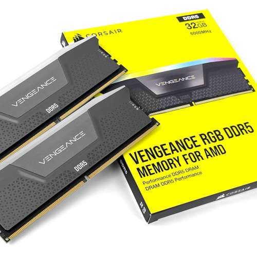 CORSAIR VENGEANCE® RGB 32GB (2x16GB) DDR5 DRAM 6000MT/s CL36 Memory Kit - 二手或全新RAM 記憶體, 電腦 ...