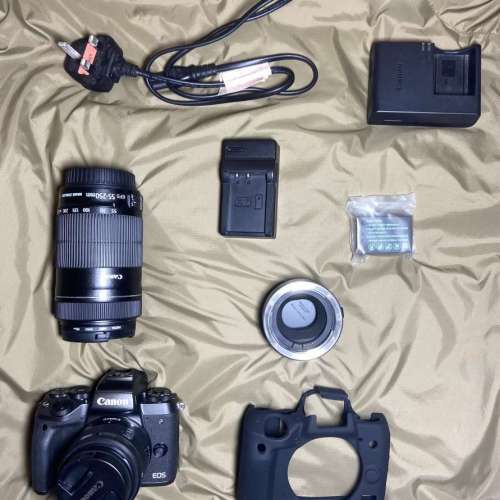 eos m5 + efm EF-M efm 15-45 + EF-S efs 55-250 - 二手或全新無反相機, 攝影產品 ...