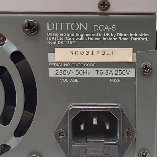 英國製Ditton DCA-5 5 Channel Power Amplifier 五聲道後級 ( 220 Volts ) - 二手或全新擴音機, 影音產品 - DCFever.com