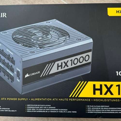 Corsair HX1000 1000W 電腦火牛 電源供應器 電腦砌機零件 - 二手或全新機箱電源散熱, 電腦 - DCFever.com