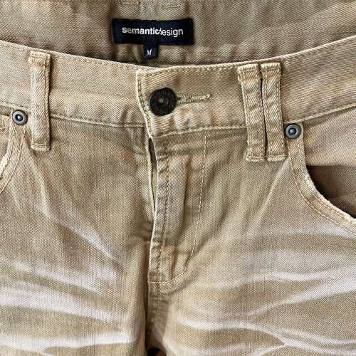 日本潮牌 Semantic Design Distressed Jeans 男裝直身仿舊牛仔褲 卡其色 Smart Casual - 二手或 ...