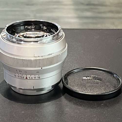Contarex Carl Zeiss Planar 55mm f1.4 silver lens with caps - 二手或全新手動對焦 ...