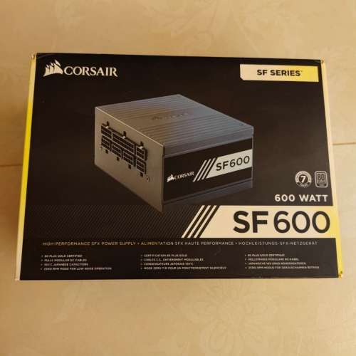 【送訂製線】Corsair SF600 600W 80 PLUS Gold SFX 全模組金牌電源火牛（可加購 AKLLA A4 ITX 白色迷你機箱） - 二手或全新機箱電源散熱, 電腦 ...