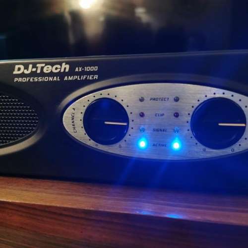 極品後級220V擴音機 DJ-Tech AX-1000 2400 Watts Stereo Power Amplifier 請留電話，藍田交收 ...