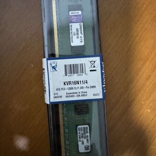 Kingston 4 GB 8GB DDR3 1600 KVR16N11/4 KVR16N11/8 KVR16N11S8/4-SP記憶體 ...