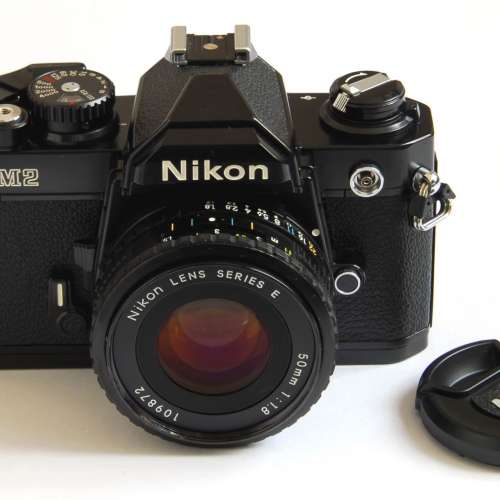 Nikon FM2N black body 蜂巢快門 + Nikon 50mm f1.8 Series E AI-S 90% new - 二手或全新菲林相機, 攝影產品 - DCFever.com