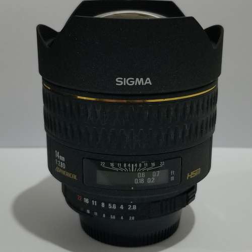 Sigma AF 14mm F2.8D Aspherical HSM FX Lens 98% New - 二手或全新自動對焦鏡頭, 攝影產品 ...