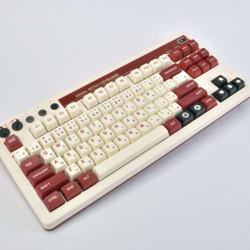 8BitDo Retro Mechanical Keyboard Nintendo Famicom 八位堂復古機械鍵盤任天堂紅白機版本 ...