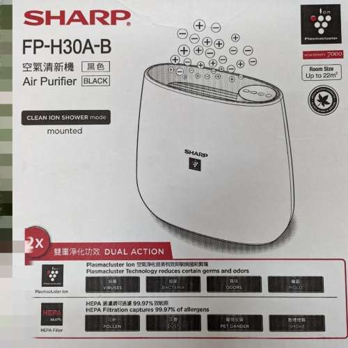 SHARP 聲寶FP-H30A-B 空氣清新機 - 二手或全新家庭電器, 電器傢俱 - DCFever.com