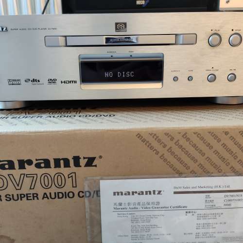 Marantz DV-7001 SACD/DVD/CD Player 不讀碟 - 二手或全新音響組合, 影音產品 - DCFever.com