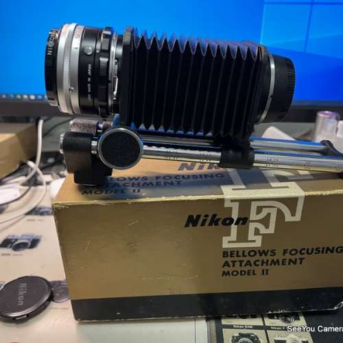 95% New Nikon 10.5cm f/4 Bellow lens with Model II Below set $1680 ...