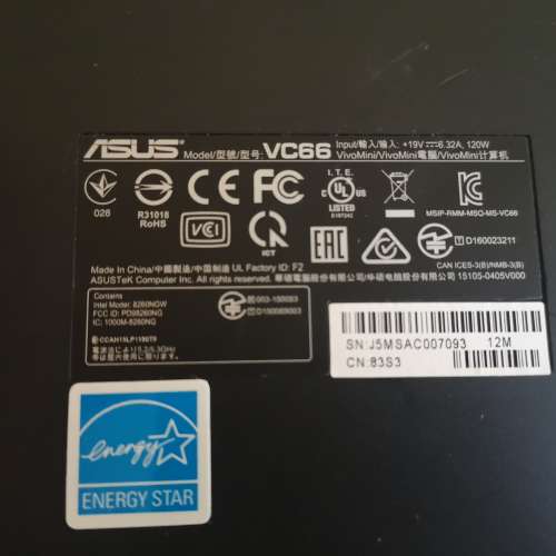 ASUS VivoMini VC66 高效能迷你電腦 I5 7400 8g ddr4 - 二手或全新電腦組合, 電腦 - DCFever.com