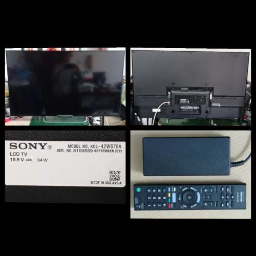 Sony KDL-42W670A 42吋 Smart LED iDTV 內置數碼全高清/智能電視 - 二手或全新電視, 影音產品 ...