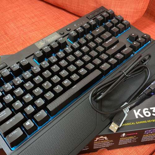 9成9新CORSAIR K63無線鍵盤 藍光 - 二手或全新鍵盤滑鼠, 電腦 - DCFever.com
