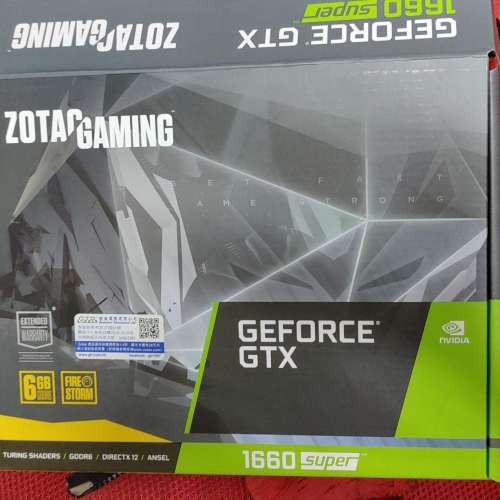 行貨保到2028年 ZOTAC GAMING GeForce GTX 1660 SUPER - 二手或全新顯示卡, 電腦 - DCFever.com