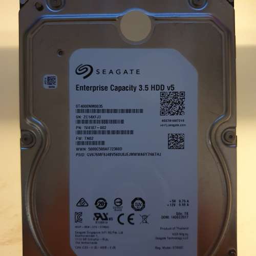 Seagate Enterprise ST4000NM0035 4TB SATA - 二手或全新SSD/硬碟機, 電腦 - DCFever.com