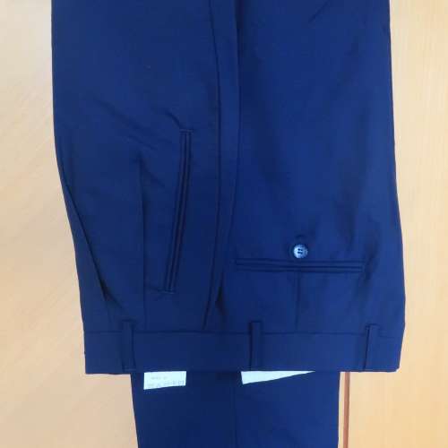 Lordy Ferri UOMO 100%羊毛 深藍色男裝西裝外套 西裝褸 西裝褲 Dark Blue Men Suit Pants 100% ...