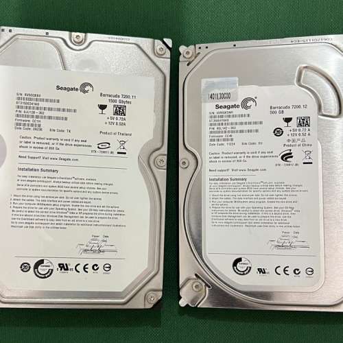 Seagate 500GB/1.5TB 3.5 HDD - 二手或全新SSD/硬碟機, 電腦 - DCFever.com