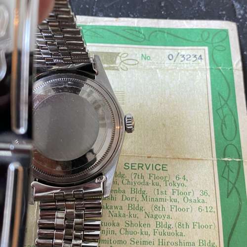 Rolex Datejust 1601 Wide Boy Silver Sigma Dial with Paper Open 6 Date ...