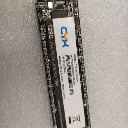 CYX 128G SSD M.2 NGFF 2280 - 二手或全新SSD/硬碟機, 電腦 - DCFever.com