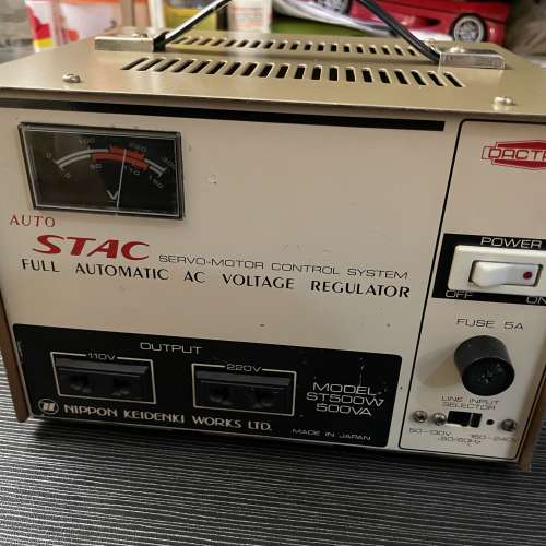 STAC 100V日本500W全自動穩壓器 - 二手或全新擴音機, 影音產品 - DCFever.com