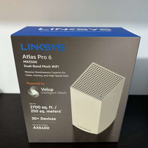 Linksys Atlas Pro 6 MX5500 (1 Pack) Warranty until18-08-2023 - 二手或全新網絡 ...
