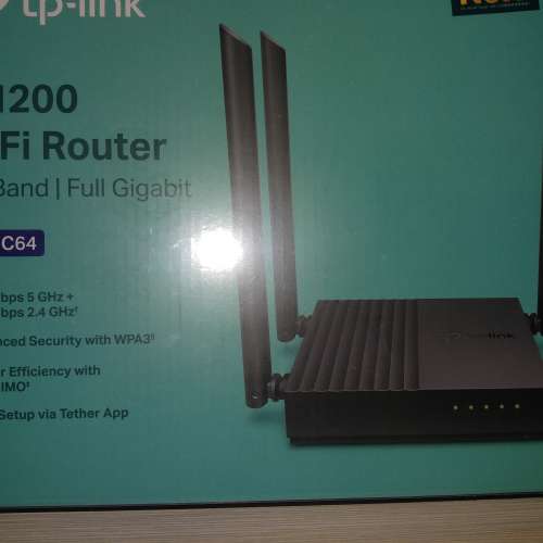 全新 未拆 tp-link router ac-1200 archer c64 - 二手或全新網絡/WIFI, 電腦 - DCFever.com