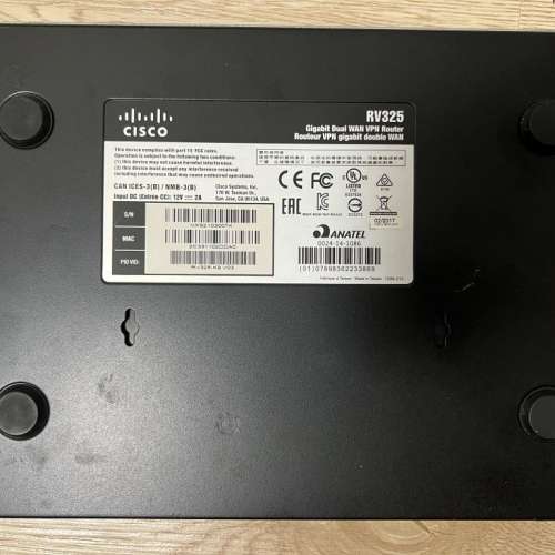 Cisco RV325 Dual WAN Gigabit VPN Router - 二手或全新網絡/WIFI, 電腦 - DCFever.com