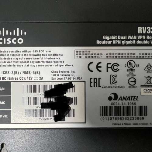 Cisco RV325 Dual WAN Gigabit VPN Router - 二手或全新網絡/WIFI, 電腦 - DCFever.com