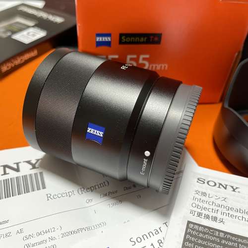 Sony FE55/1.8 ZA zeiss - 二手或全新自動對焦鏡頭, 攝影產品 - DCFever.com