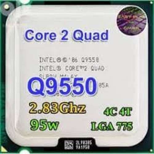 Intel Core 2 Quad Processor Q9550 2.83GHz + COOLER - 二手或全新CPU, 電腦 ...