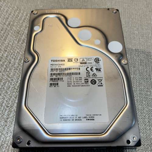 Toshiba 4TB 3.5" HDD 硬碟 二手 私人自讓 - 二手或全新SSD/硬碟機, 電腦 - DCFever.com