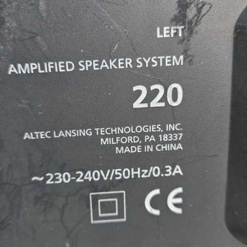 Altec Lansing 220桌面電腦喇叭 - 二手或全新揚聲器, 影音產品 - DCFever.com