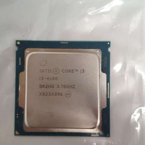 Intel i3-6100 CPU 99% new - 二手或全新CPU, 電腦 - DCFever.com