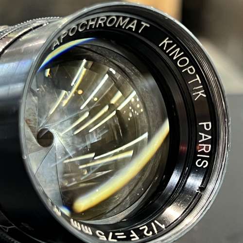 Kinoptik Paris 75mm f2 Apochromat cine lens L/M coupling modified lens with UVa - 二手或全新手動對焦鏡頭 ...