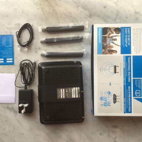$200 全新 100% Work LINKSYS EA7500 AC1900 MU-MIMO 路由器 特強天線 x 3信號 支持 mesh ...