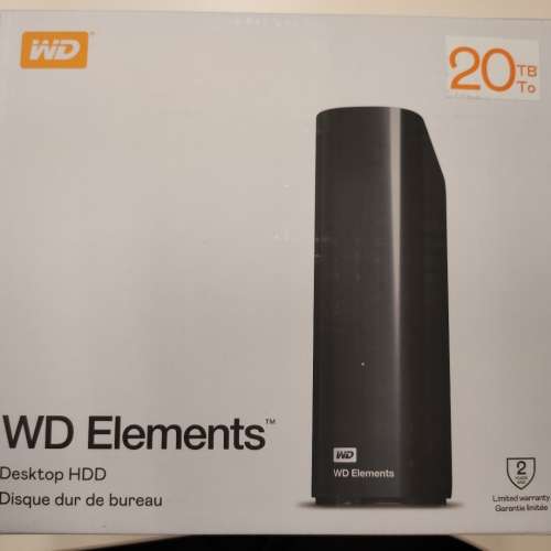 全新未開封 WD Elements 20TB USB3.0 外置硬碟 - 二手或全新SSD/硬碟機, 電腦 - DCFever.com
