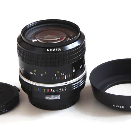 Nikon 35mm f2 Nikkor non-AI mount 附 HN-3 hood 95% New - 二手或全新手動對焦鏡頭, 攝影 ...