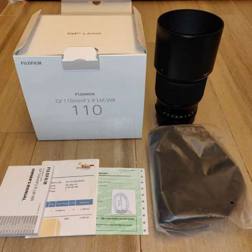 富士Fujifilm GF110mm / GF110 / GF 110mm F2 R LM WR 有盒人像鏡王支援1億像合GFX50 100 ...