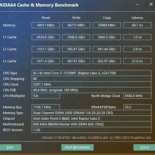 i7 13700KF , intel速度第四快既CPU！2022年11月22日購入，升級放售，體質好！快者得！非13600K，13500，13400 - 二手或全新CPU, 電腦 ...