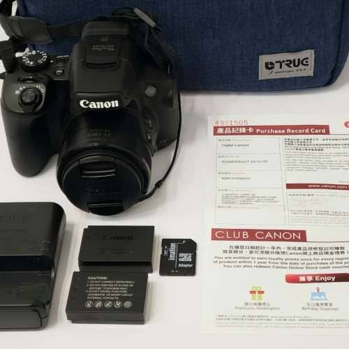 Canon SX70 HS (sx70hs 等效 21-1365mm 超遠攝鏡頭 數碼相機 4K ) - 99% New，香港行貨，送額外配件 ...