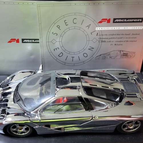 Gwilo McLaren F1 1993 V12 Chrome Plated model 1/18 - 二手或全新模型、Figure, 遊戲 ...