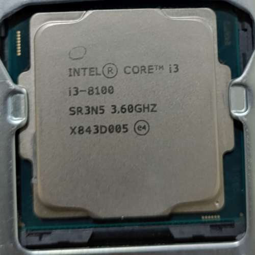 新淨Intel Core i3-8100 CPU 4Cores/4Threads 連散熱- 100% WORK (支援Windows 11) - 二手或全新CPU, 電腦 - DCFever.com